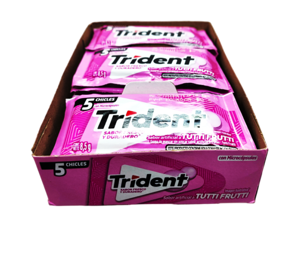CHICLE TRIDENT SABOR TUTTI FRUTTI (5 Unidades x Sobre) - Mercadomi