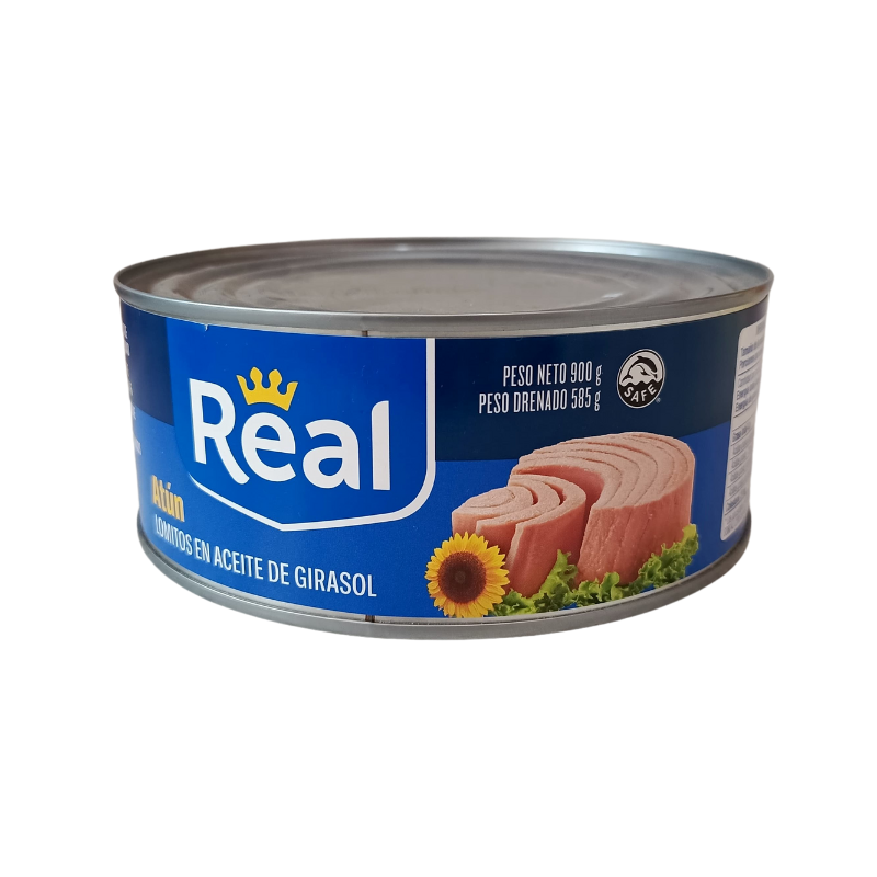 Atún en Aceite de Girasol REAL, 900g - Mercadomi