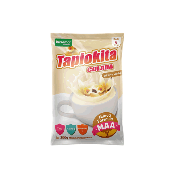 Colada Sabor a Vainilla TAPIOKITA, 200g - Mercadomi