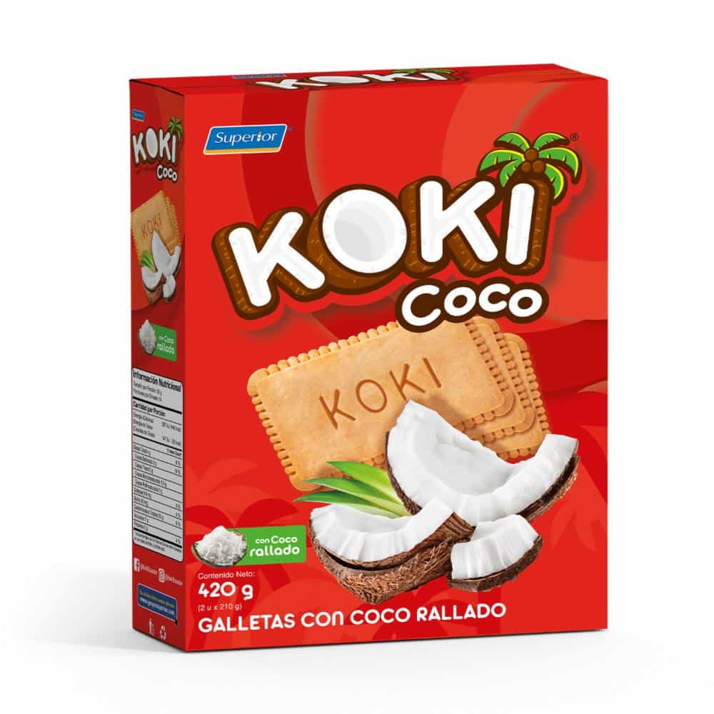 Galleta de Coco KOKI, 210g - Mercadomi