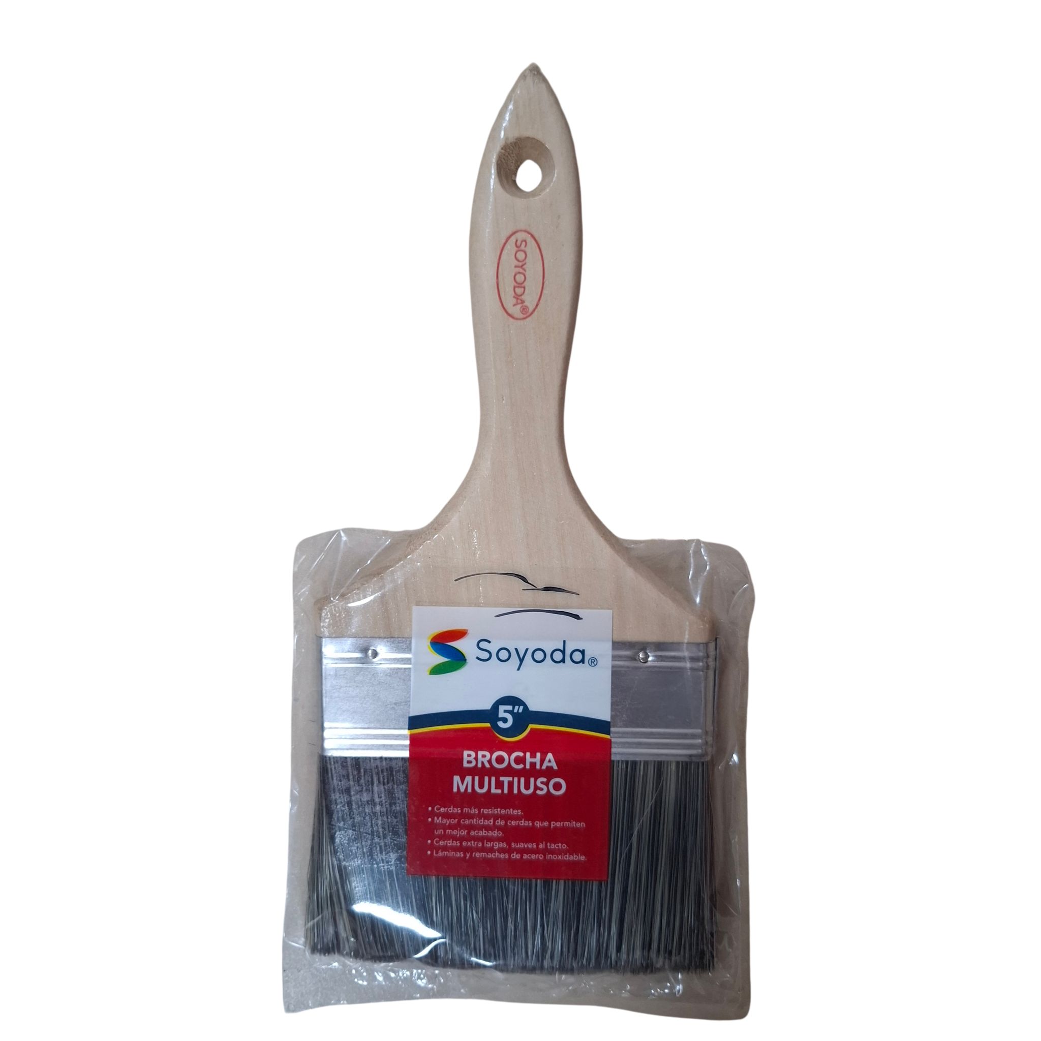 BROCHA MANGO NATURAL 5P SOYODA - Mercadomi
