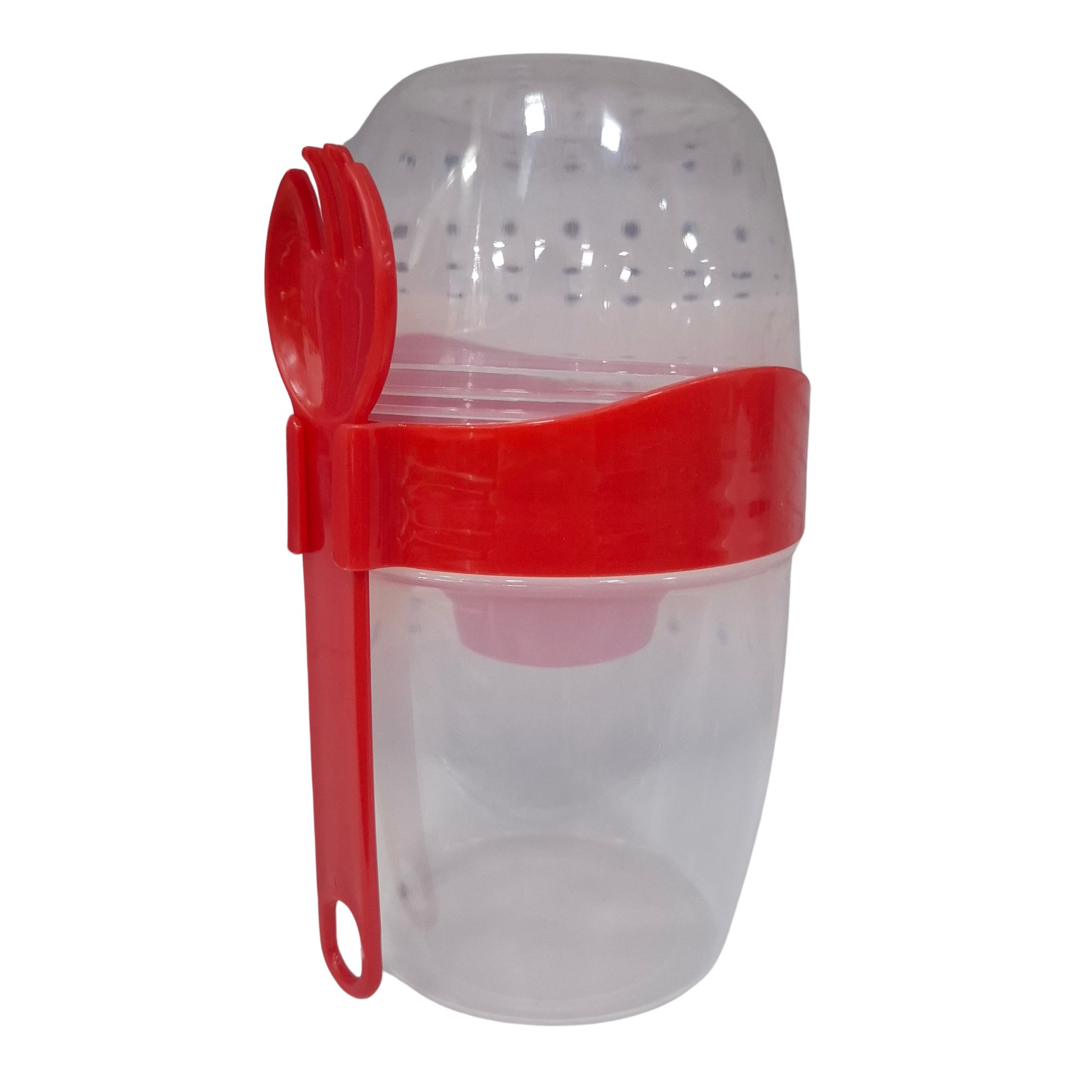 VASO PORTA SNACK CON CUCHARA - Mercadomi