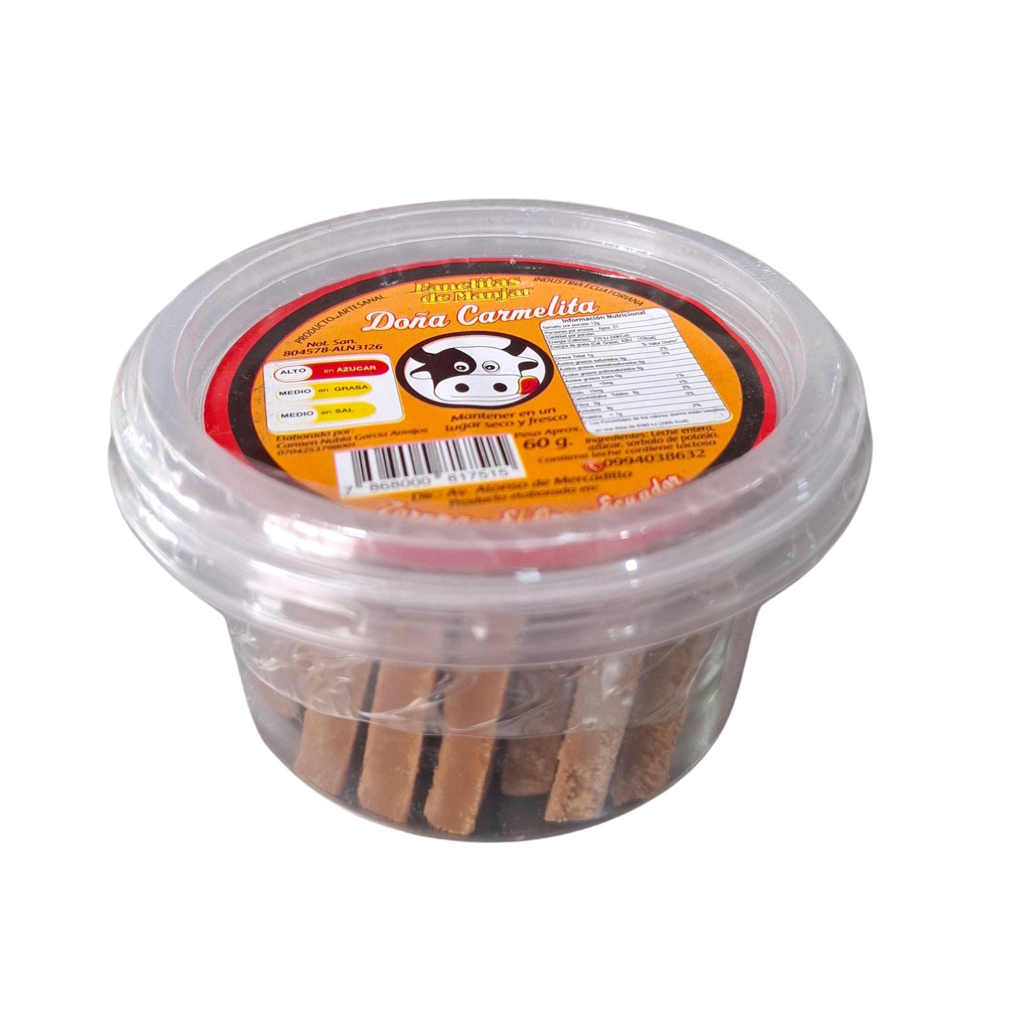 PANELITAS DE MANJAR DOÑA CARMELITA 75G - Mercadomi