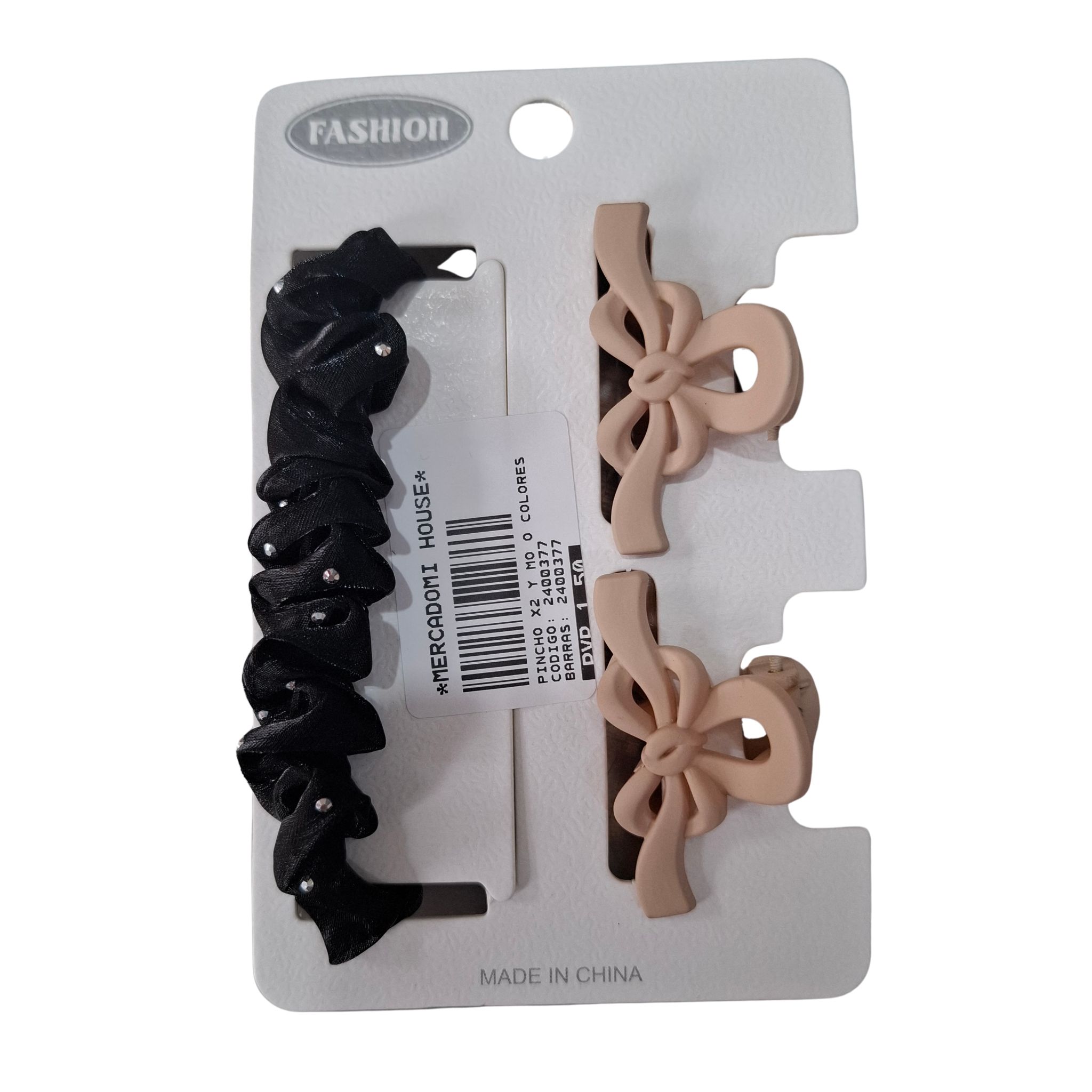 PINCHO X2 Y MOÑO COLORES SURTIDOS 3737-3735 - Mercadomi