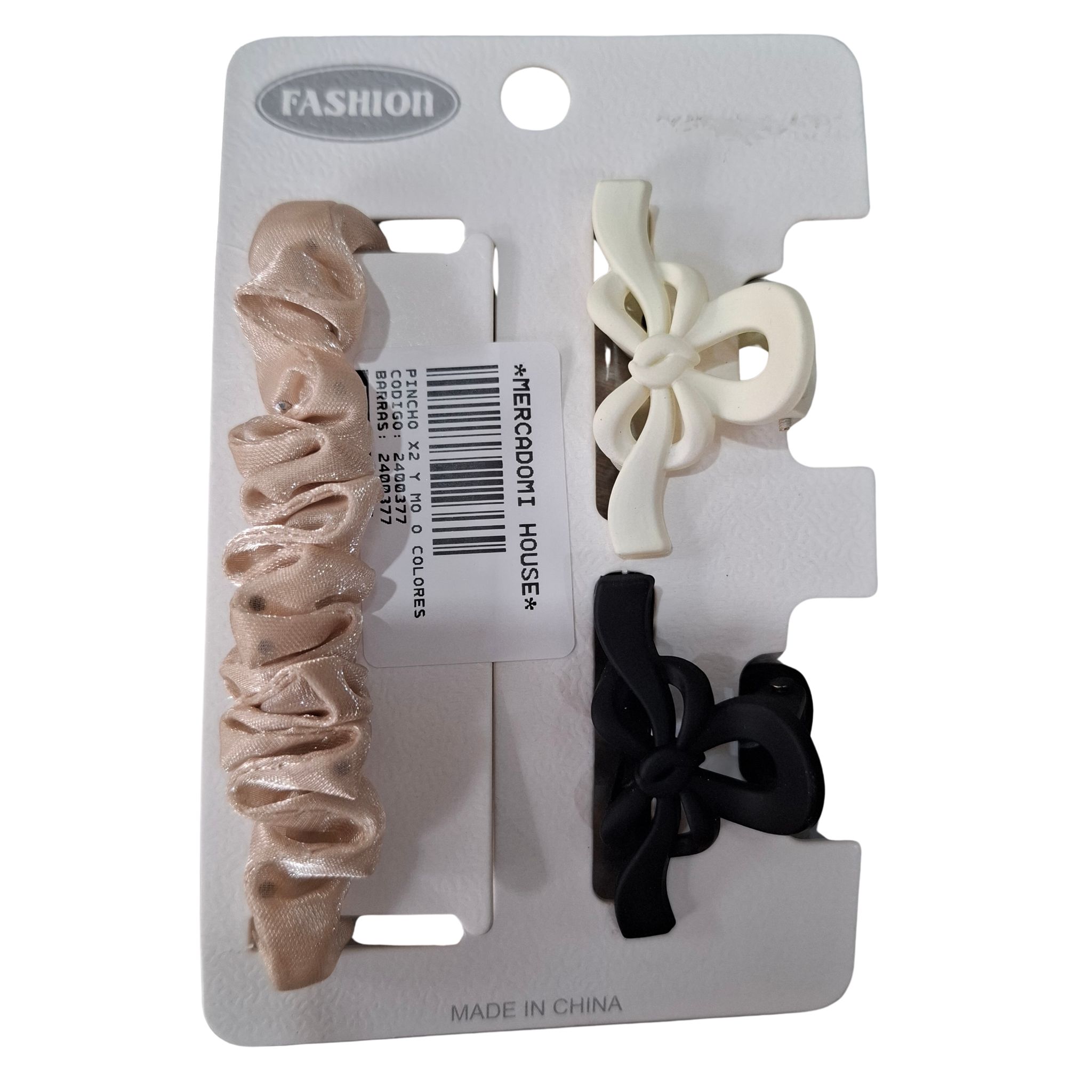 PINCHO X2 Y MOÑO COLORES SURTIDOS 3737-3735 - Mercadomi