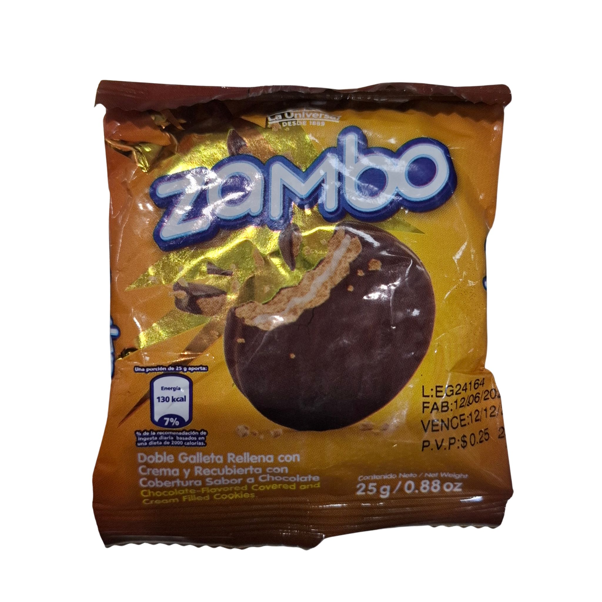 ZAMBO CHOCOLATE 25G - Mercadomi