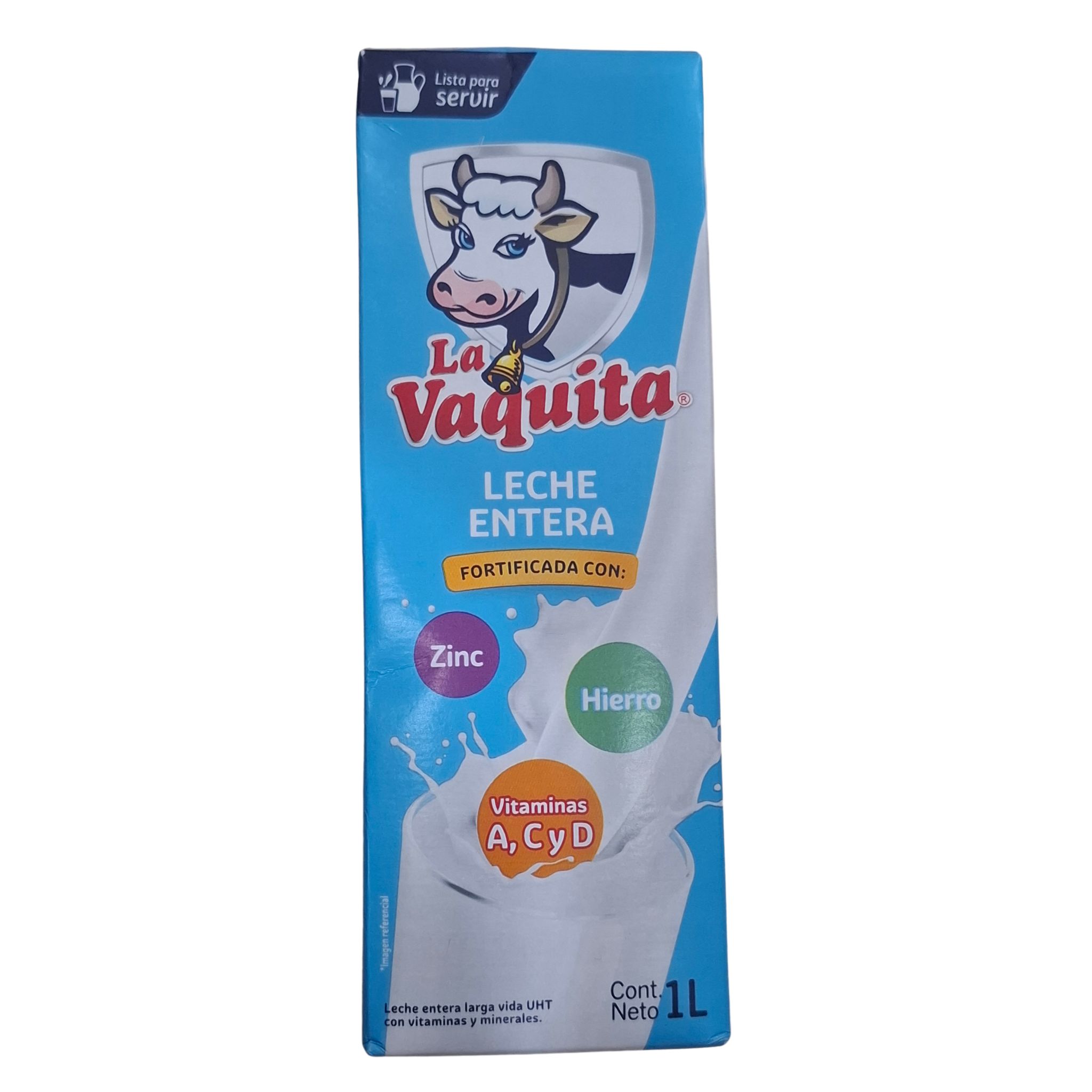 LA VAQUITA LECHE ENTERA UHT 12X1L EC - Mercadomi