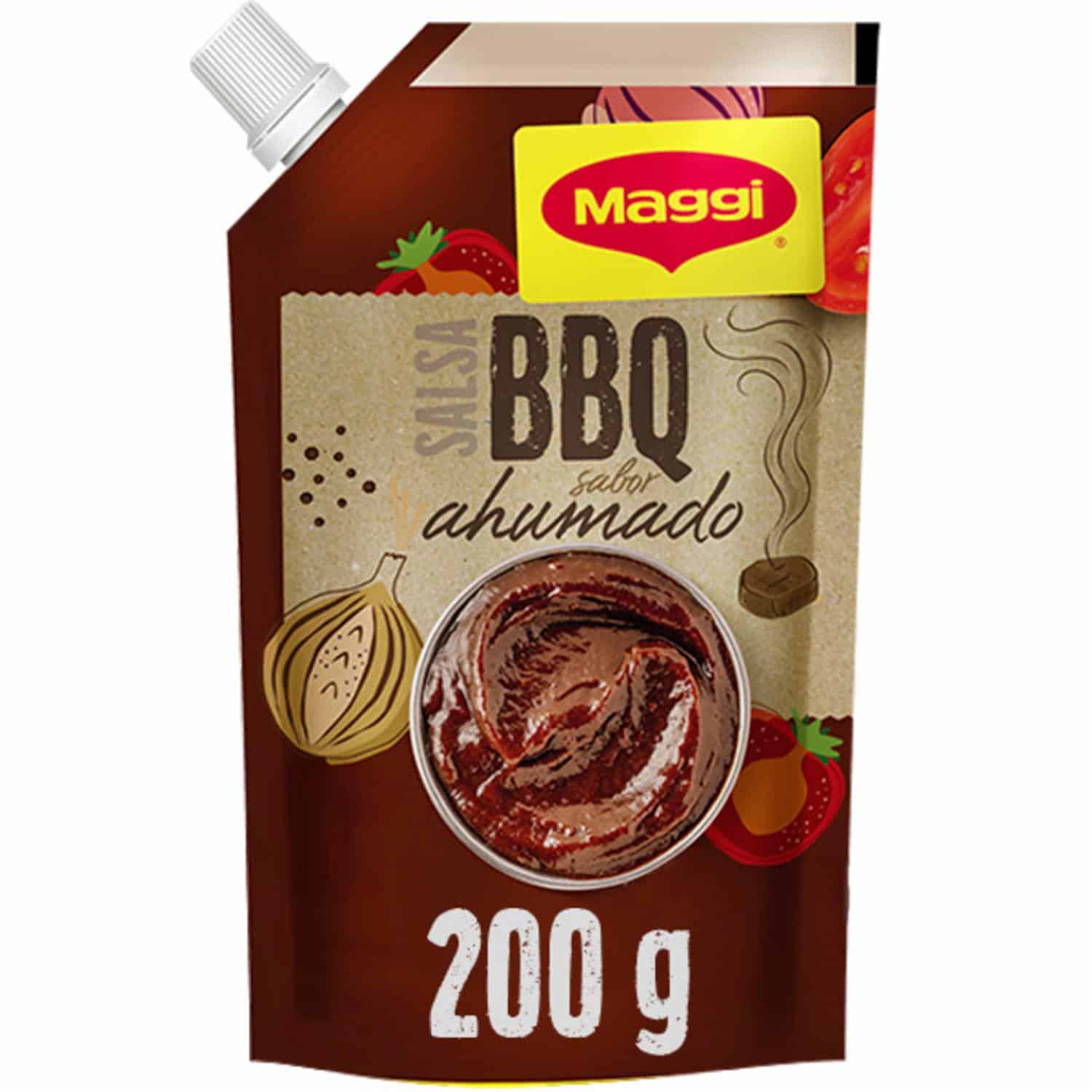 SALSA BBQ MAGGI AHUMADA 200G - Mercadomi