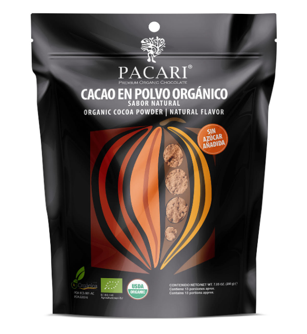 CACAO EN POLVO ORG 200GR PACARI - Mercadomi