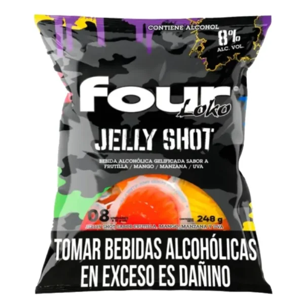 FOUR LOKO JELLY SHOT 248GR X 8UNID - Mercadomi