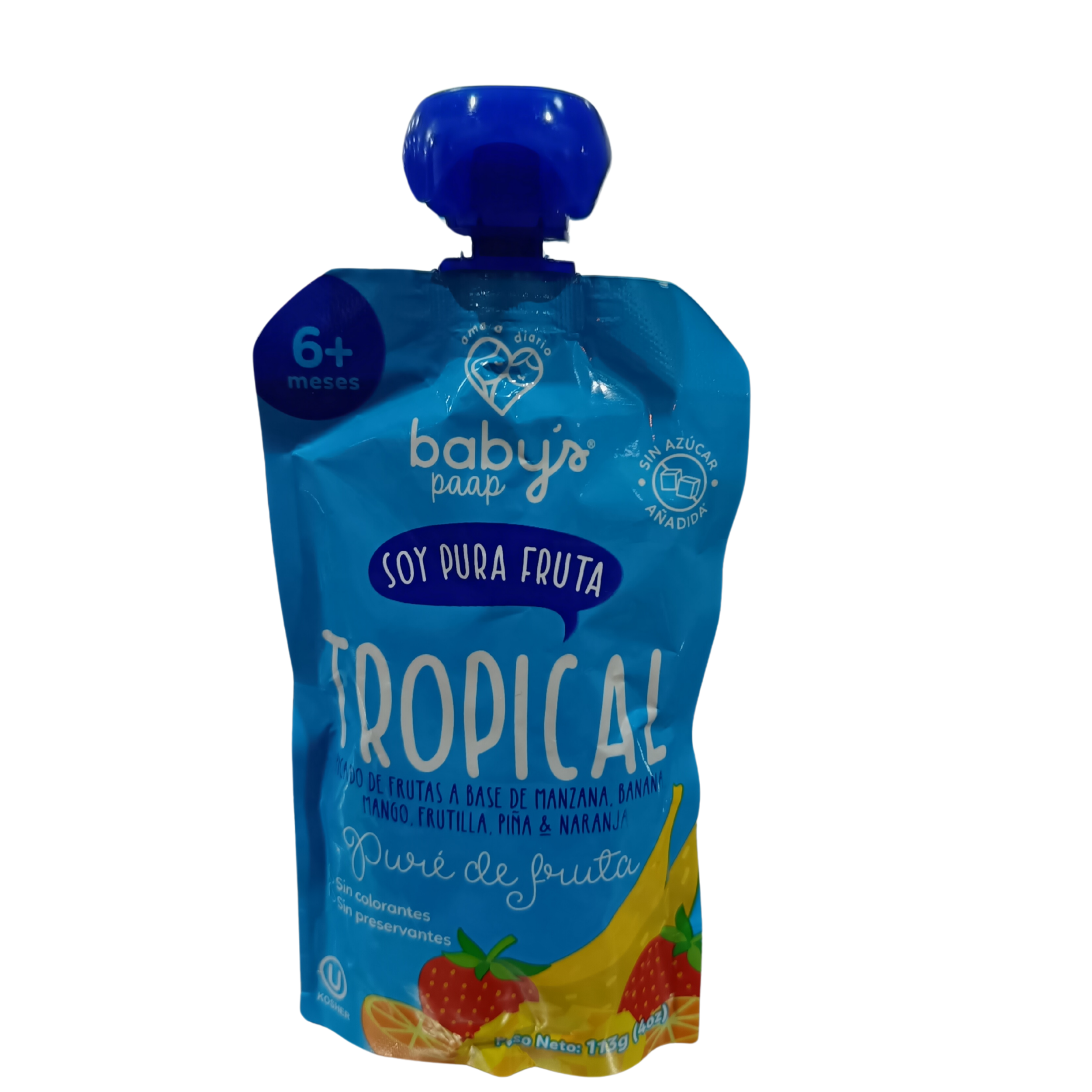 PURE DE FRUTA TROPICAL BABYS SACHET 113G - Mercadomi