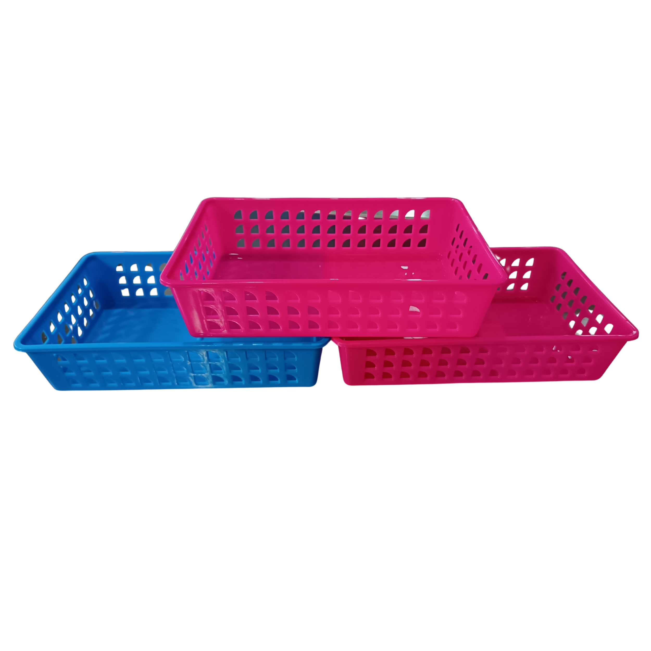 CANASTO COLOR SURTIDO RACTANGULAR PLASTICO - Mercadomi