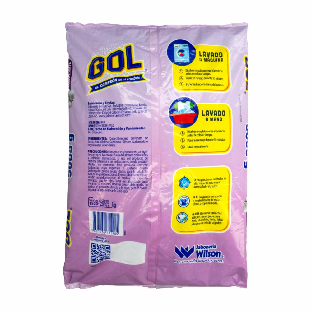 DETERGENTE EN POLVO GOL CON SUAVIZ 1000G 20C - Mercadomi