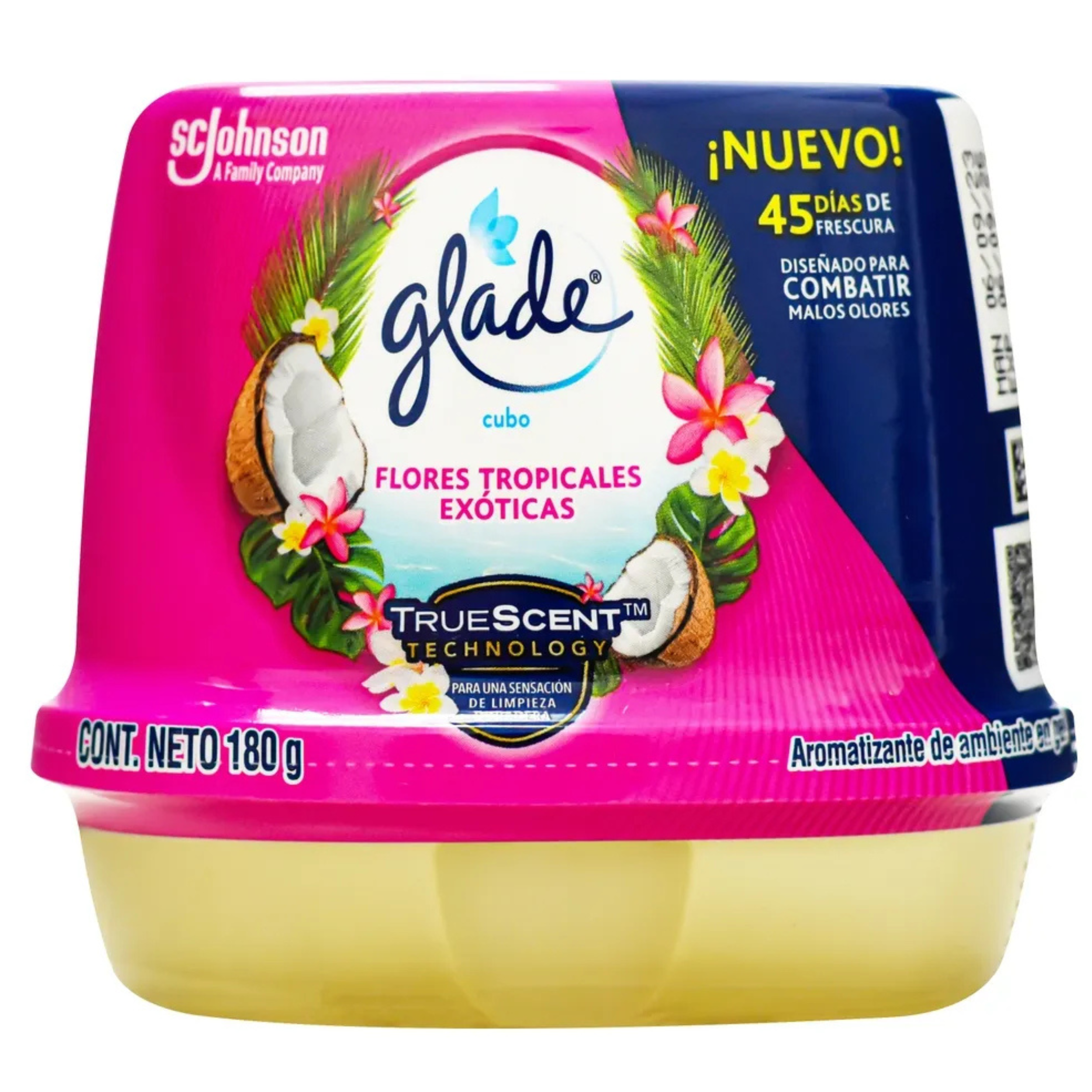 GLADE GEL CUBO FLORES TROPICALES 180GR - Mercadomi